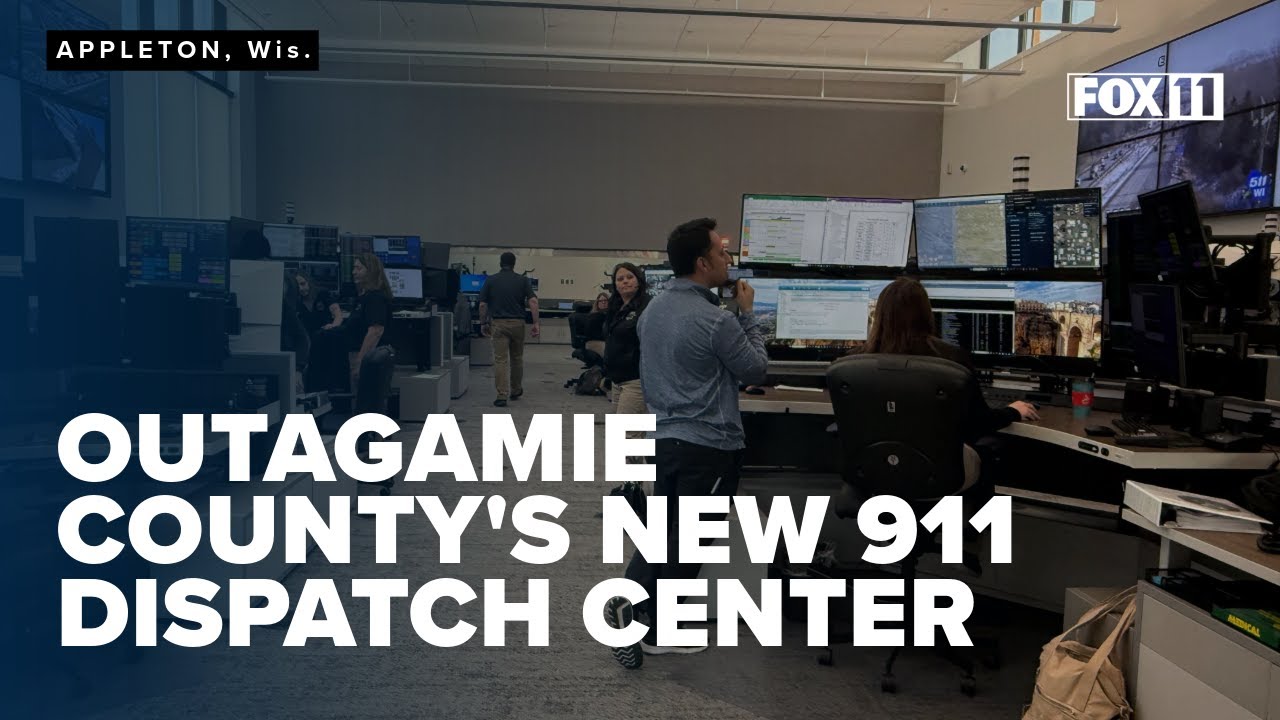 Tour of Outagamie County's new 911 dispatch center - YouTube