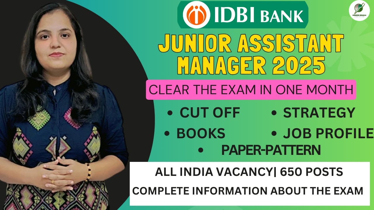 IDBI JAM PGDBF Notification 2025 | IDBI Bank Recruitment 2025 | Complete Details - YouTube