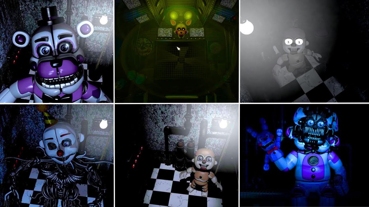 FNAF 5 ALL LOCATIONS (no static) - YouTube