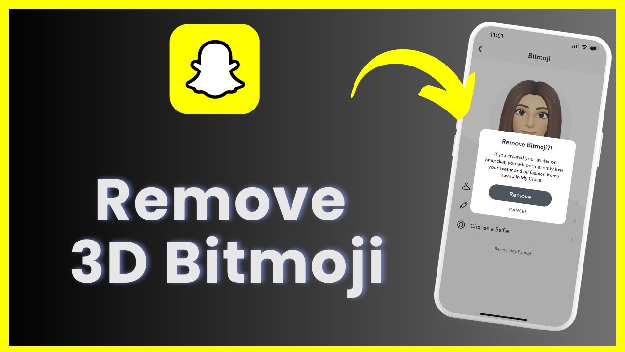 How To Remove 3D Bitmoji On Snapchat - 2025 Guide - YouTube