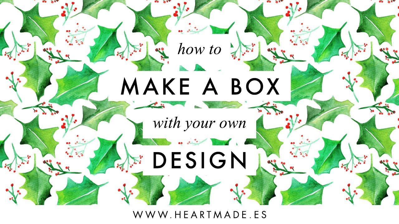 DIY Tutorial: how to make a gift box with your branding design - YouTube