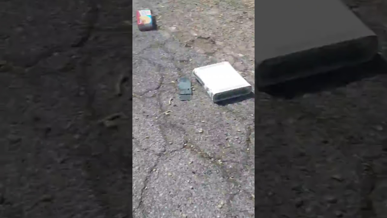 Kids smashes Xbox gets hit in head - YouTube