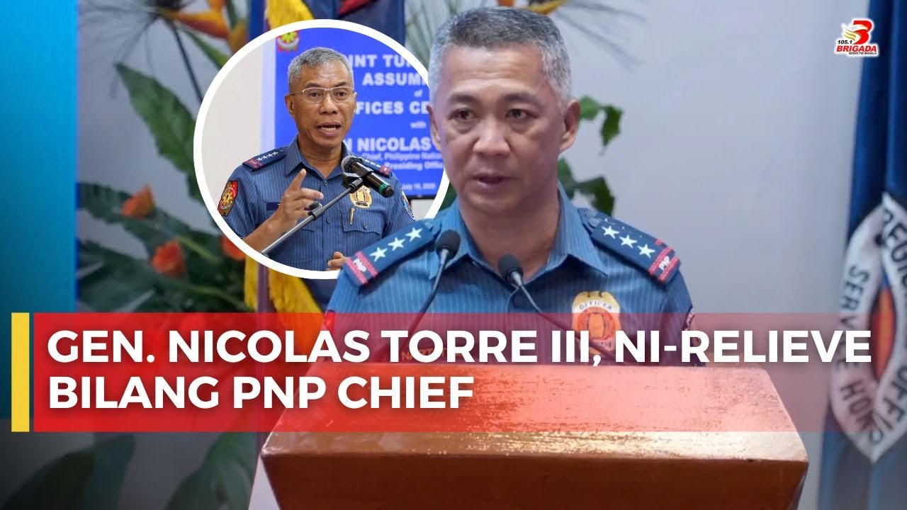 Gen. Nicolas Torre III, ni-relieve bilang PNP Chief - YouTube