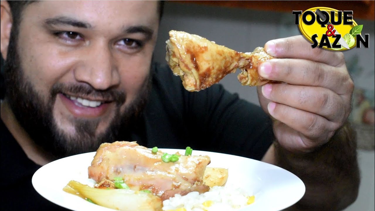 🍗🍻 POLLO BORRACHO en salsa BBQ - YouTube
