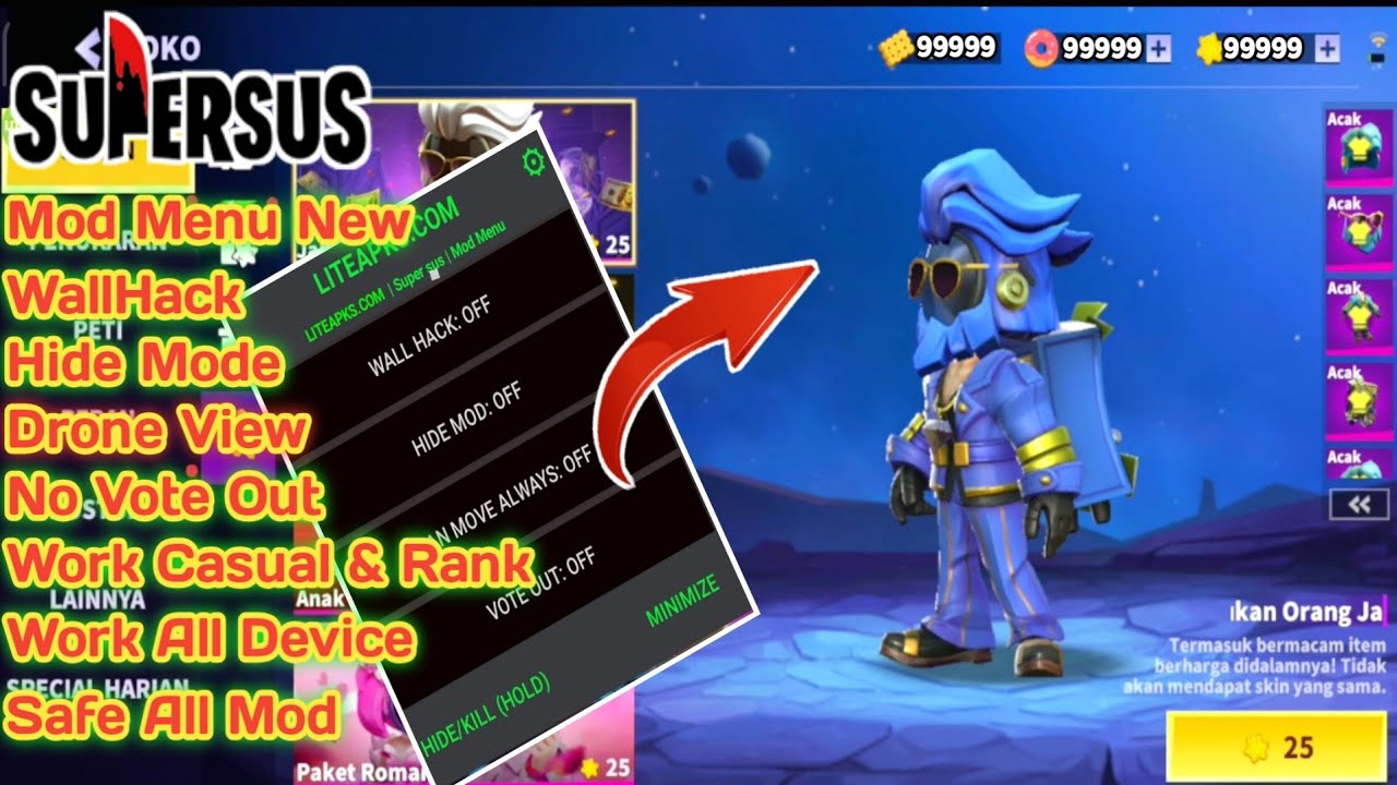 TERBARU !!! Super Sus Apk Mod Menu v1.36.9.033 | Super Sus Mod Apk ...