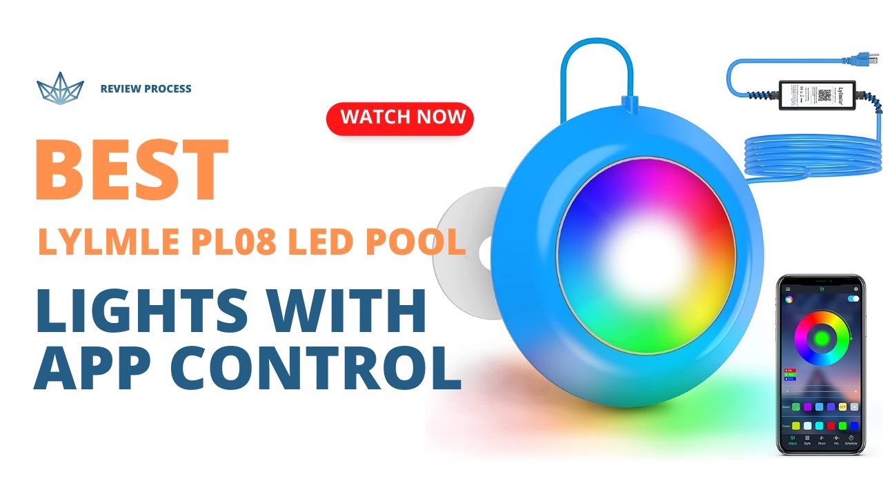 LyLmLe PL08 LED Pool Lights with APP Control - YouTube