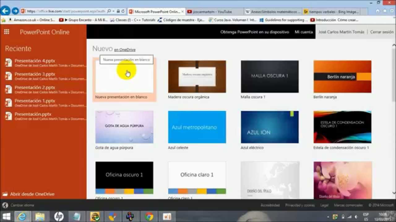 MICROSOFT POWERPOINT Online: Introducción - YouTube