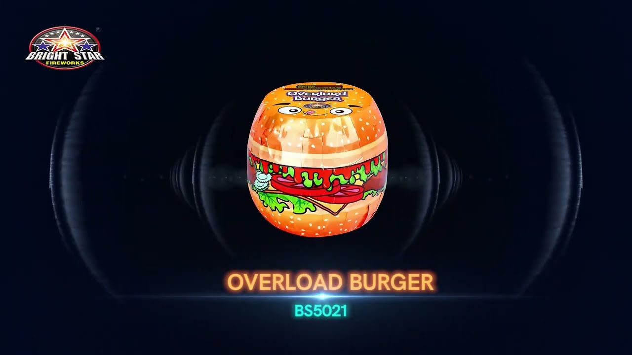OVERLOAD BURGER BS5021 BRIGHT STAR FIREWORKS 2023 NEW ITEM - YouTube
