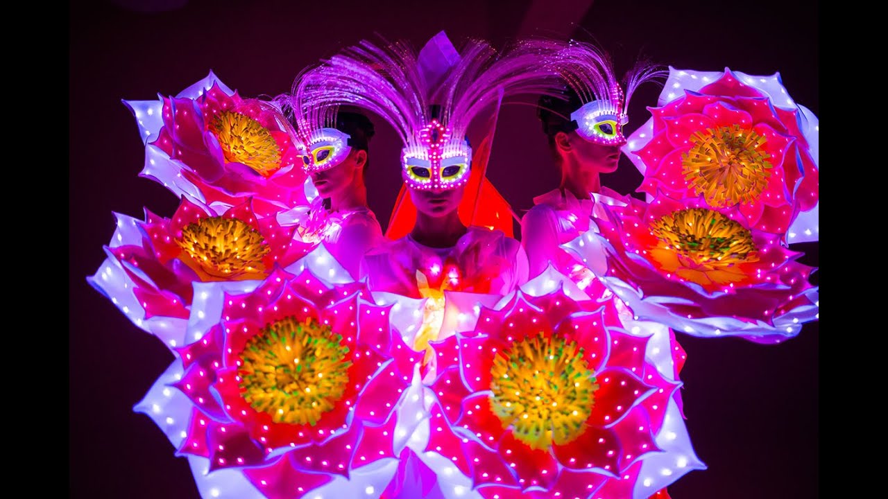 "Butterflies of Paradise" [5 dancers] Light & Dance Show by Arabesque ...