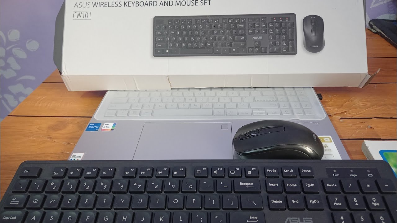 Unboxing New Asus Keyboard mouse Wirelss CW101 For Laptop ...