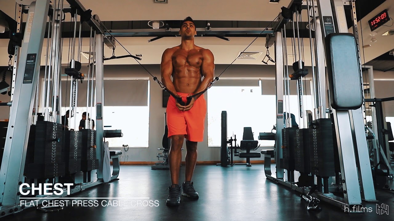 CHEST ( Flat Press Cable Cross ) - YouTube