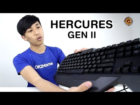รีวิวคีย์บอร์ด Neolution E-Sport Hercules Gen 2 ไฟส่องผ่านภาษาไทยด้วย - YouTube