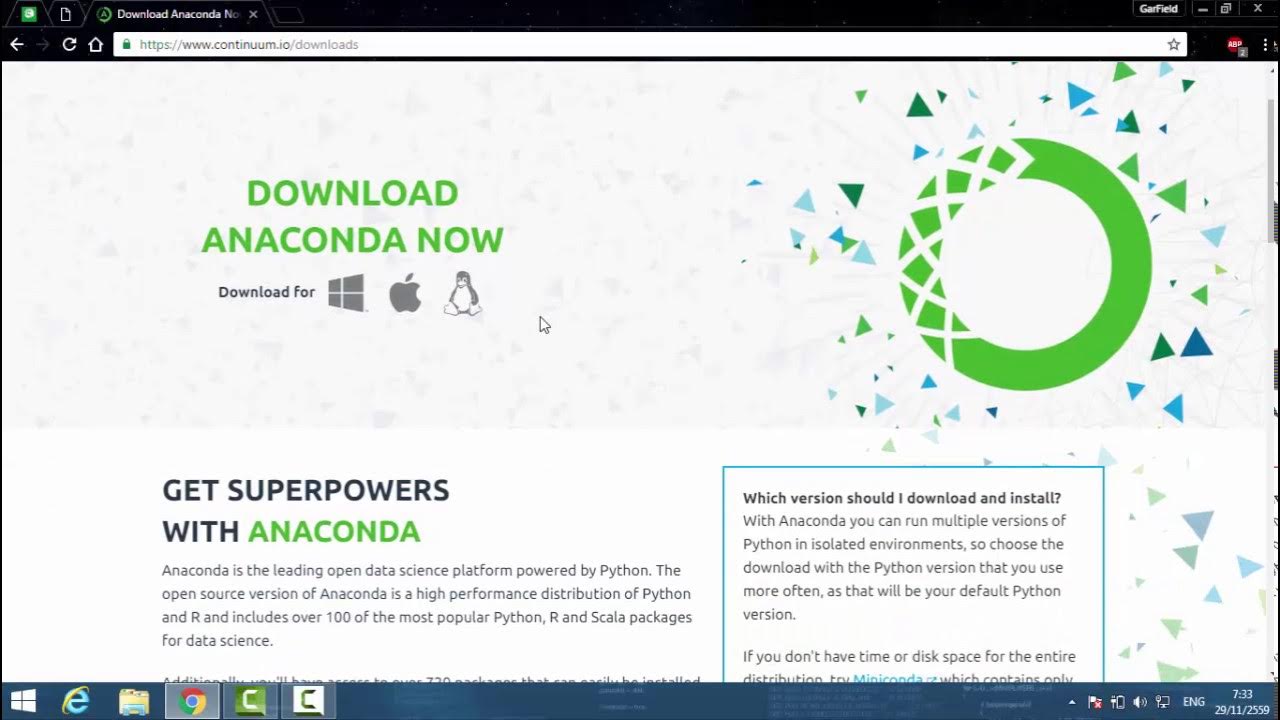 Eng : Basic Python Part 1 Installation IDE (Anaconda IDE). - YouTube