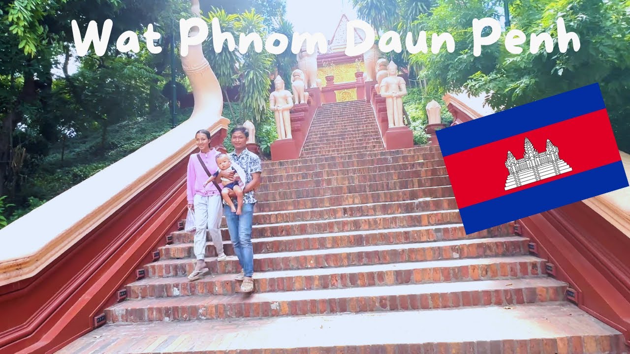 Wat Phnom, Cambodia Walking Tour with Captions - Full Temple Grounds ...