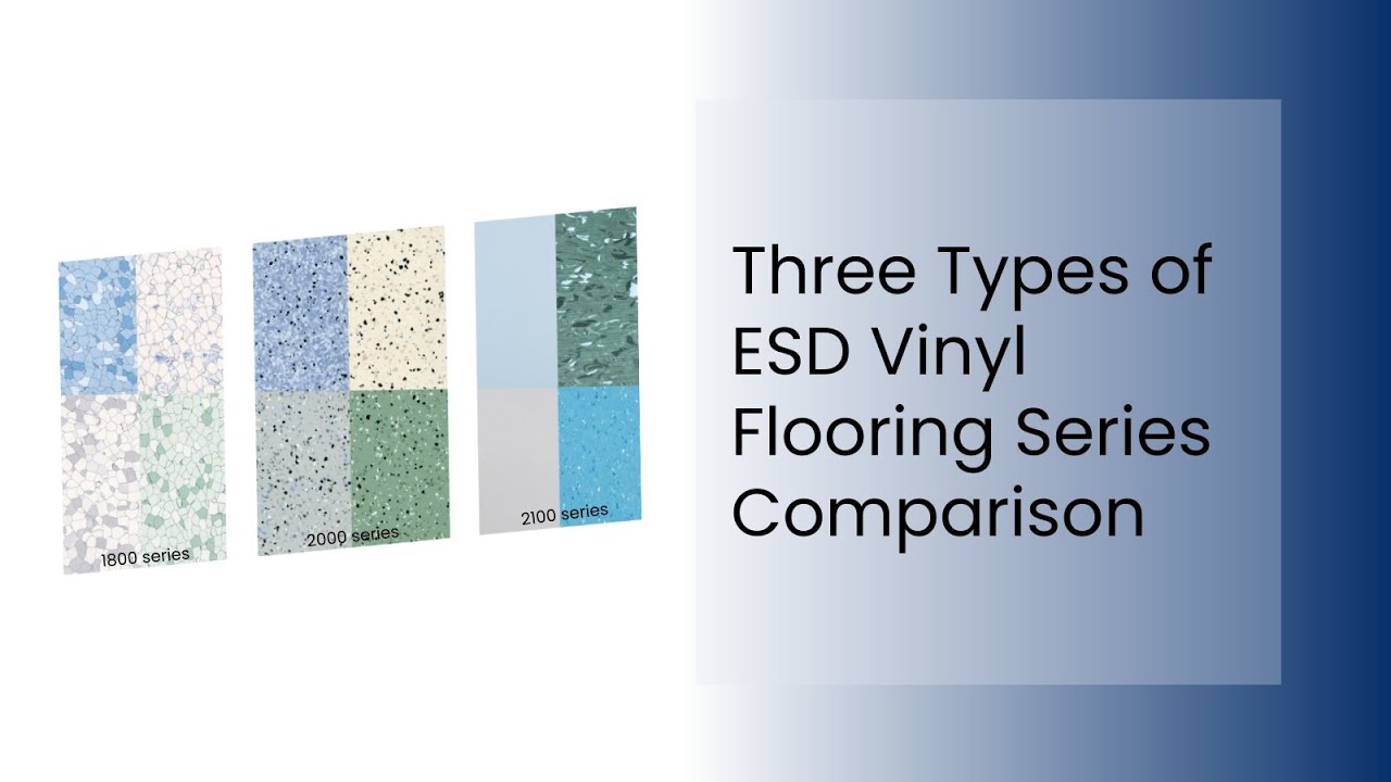 Three Types of ESD Vinyl Flooring Series Comparison - YouTube