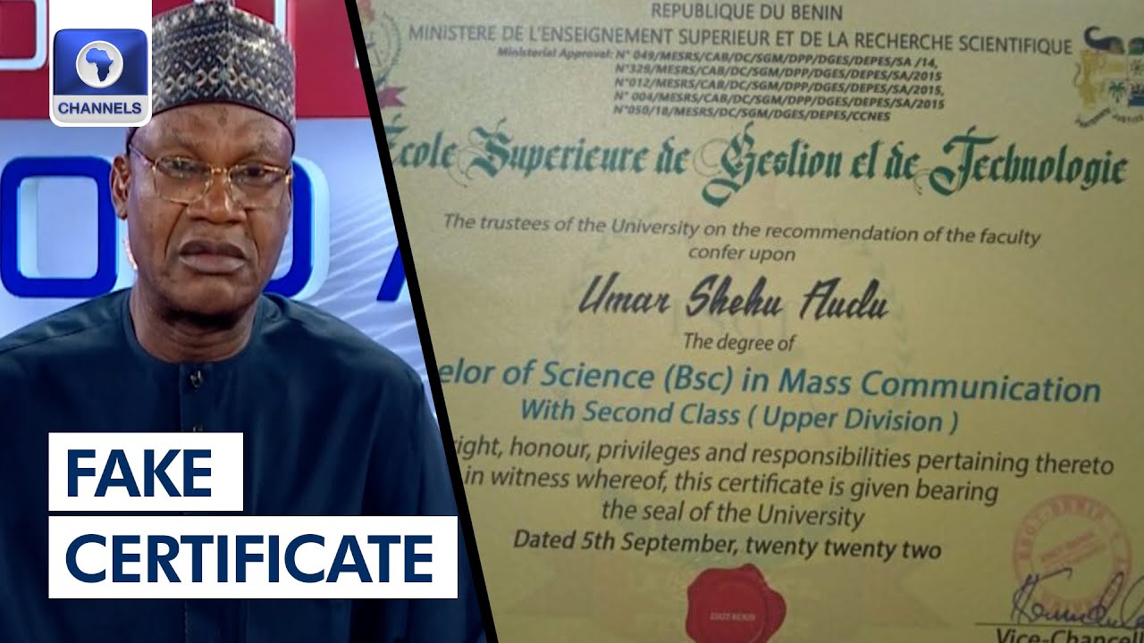 Fake Certificate Saga: FG Vows To Punish Anyone Culpable - YouTube