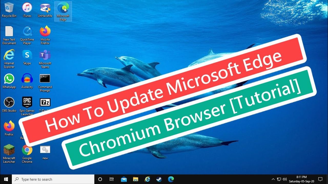 How To Update Microsoft Edge Chromium Browser [Tutorial] - YouTube