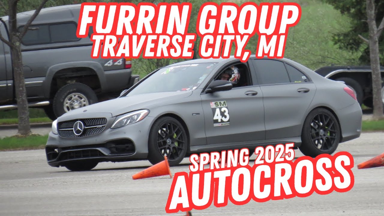 Furrin Group Traverse City Spring Autocross 2025 - C43 AMG OMGAMG - YouTube