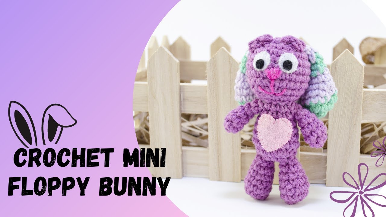 🇺🇸Crochet Mini Floppy Bunny Tutorial/Amigurumi Floppy Bunny/Crochet ...