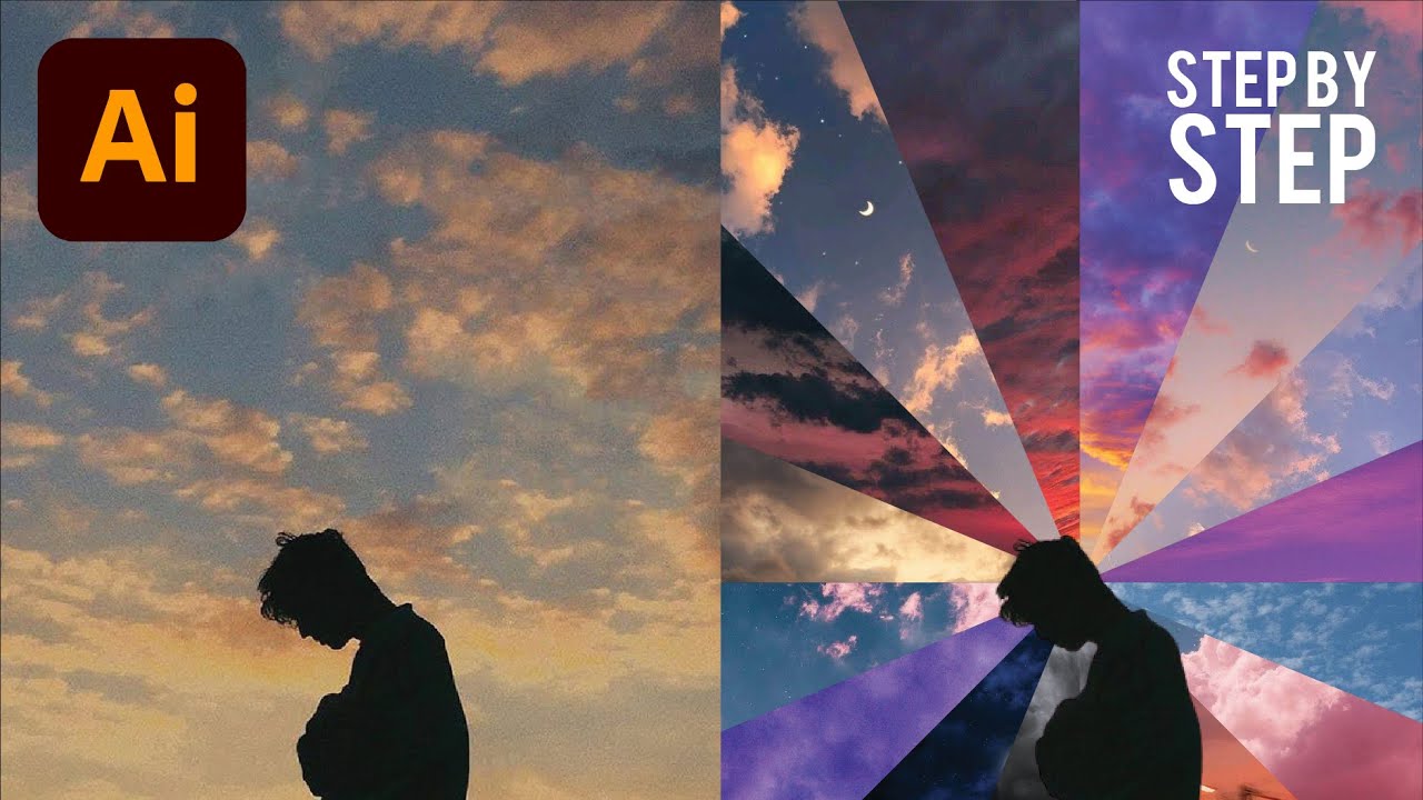 IMAGINATION | how to edit skies in Adobe Illustrator | Step-by-step ...