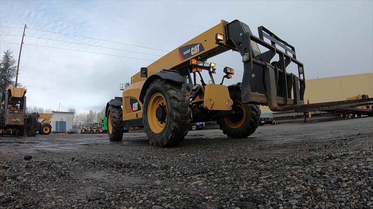 TELEHANDLER 2014 CAT TL642C #0THG01151 - YouTube