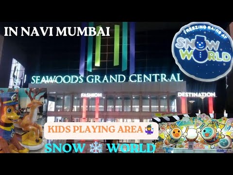 Kids Fun Park🥳🤹‍♀️ || SEAWOOD GRAND CENTRAL MALL || SNOW WORLD ...
