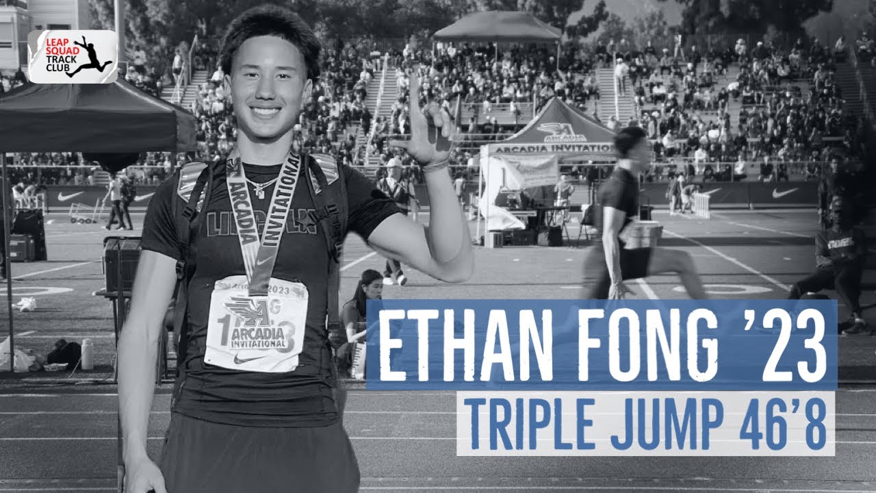 Ethan Fong '23 Triple Jump 46'8 PR at Arcadia Invite 2023 - YouTube
