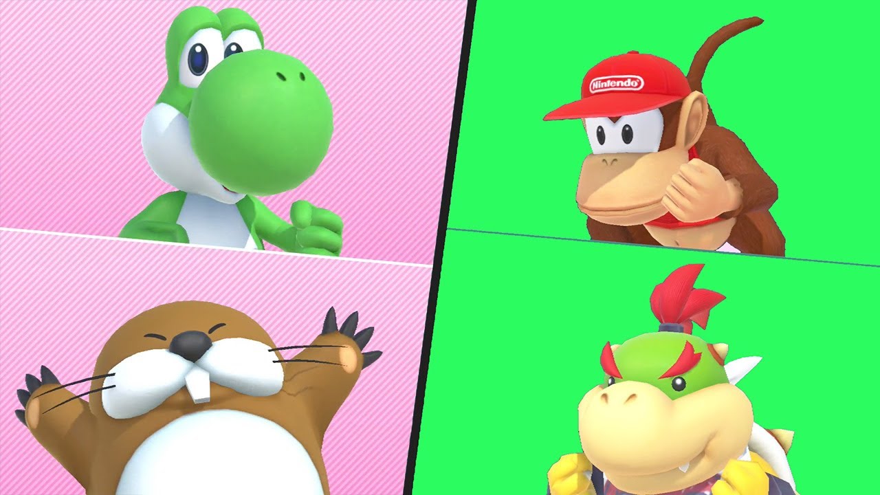 Super Mario Party - Watermelon Walkabout - Yoshi Monty Mole vs Diddy ...