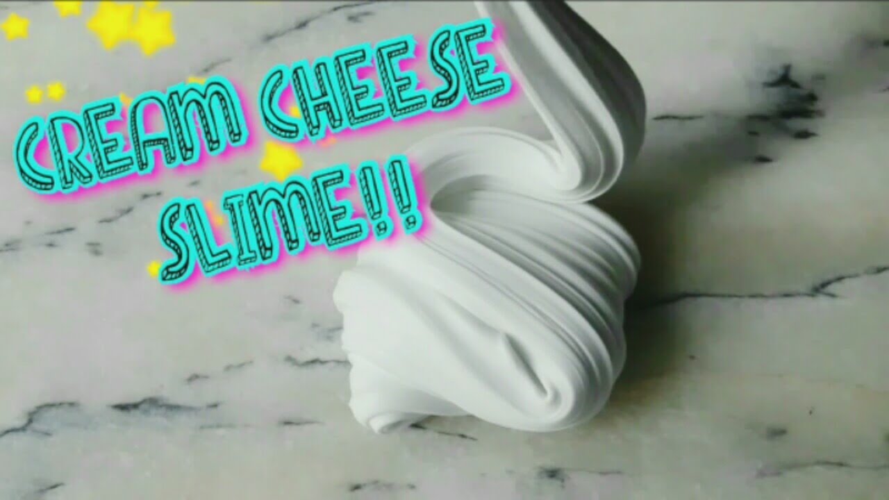 How to make DIY Perfect CREAM CHEESE SLIME tutorial/recipe! - YouTube