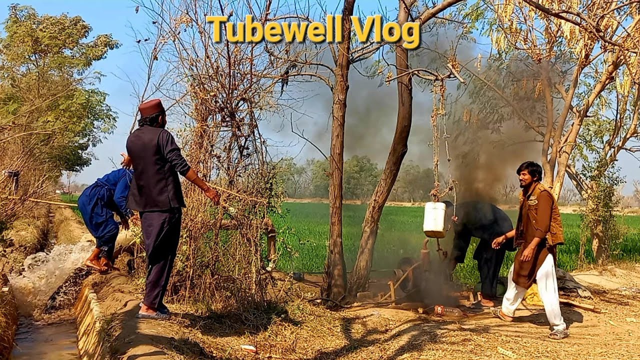 Agriculture In Pakistan l Watering the Fields | Tubewell Farming ...