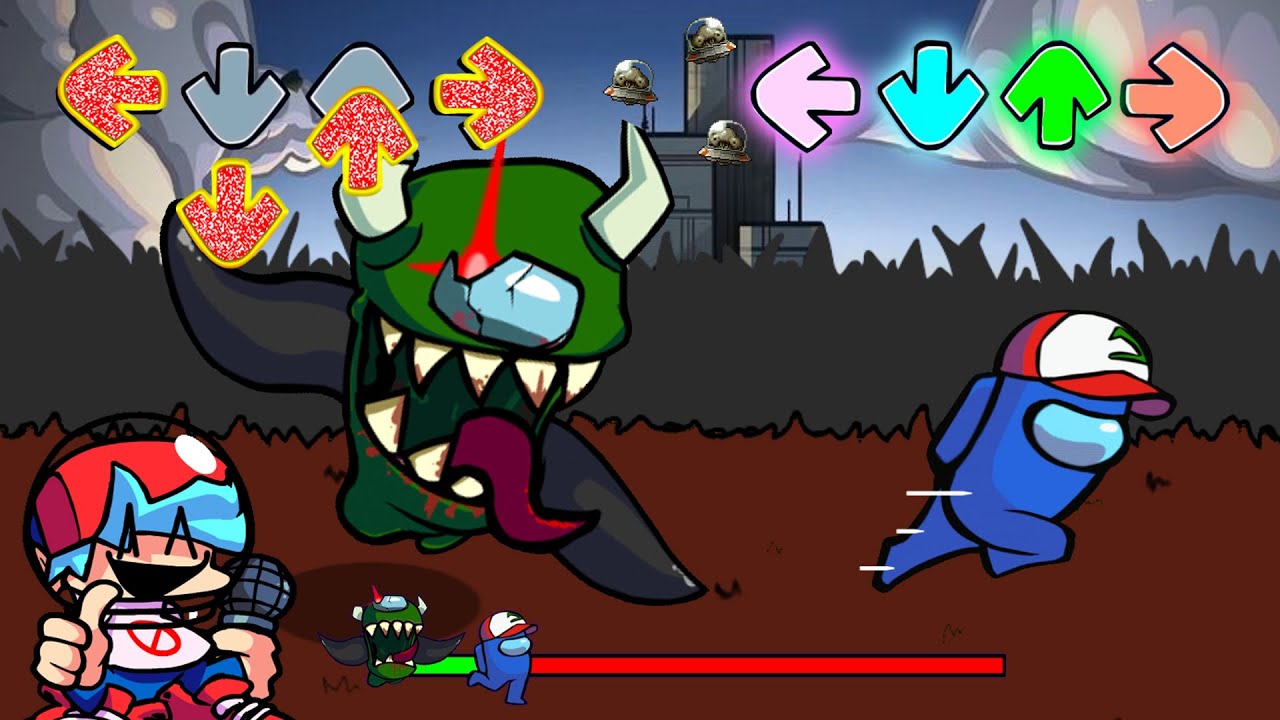 Friday Night Funkin' VS Parasite imposter Green - Sussus - FNF Mod ...