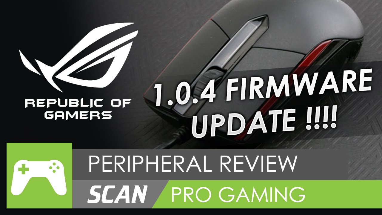 ASUS ROG Sica Gaming Mouse - Firmware Update, Update! - YouTube