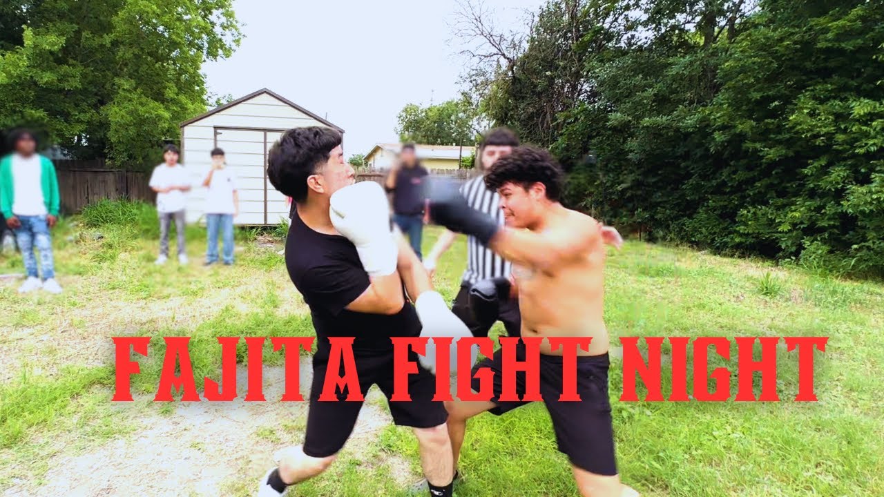 FAJITA FIGHT NIGHT | Isaiah vs Julius | TEXAS BACKYARD BOXING - YouTube