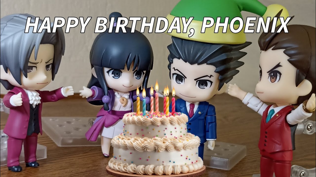Happy Birthday, Phoenix Wright | Ace Attorney Stopmotion - YouTube