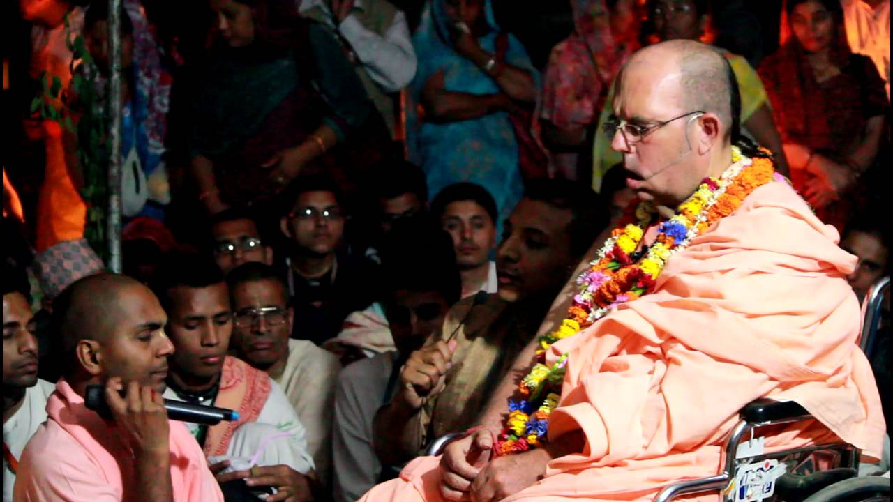 His Holiness Jayapataka Swami class before initiation in Kathmandu ...