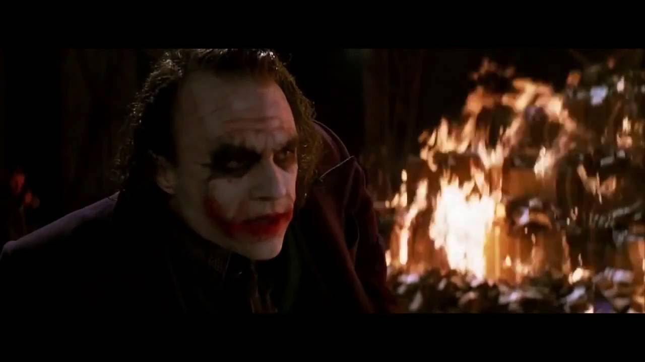 The Joker - Everything burns scene ( The Dark Knight ) - YouTube