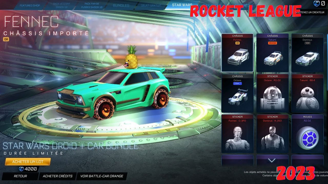 *NEW* FENNEC AUTO BOUTIQUE 8 MAI 2023 ROCKET LEAGUE ITEM SHOP BOUTIQUE ...