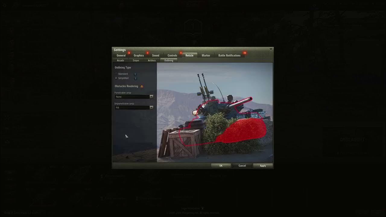 WOT Reticle Settings - YouTube