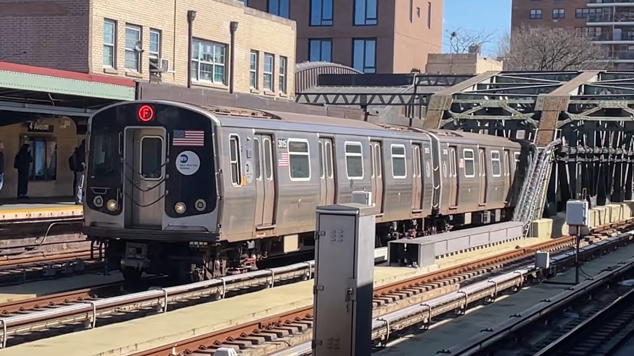MTA: R179 (F) train bypassing 4th Ave-9th Street - YouTube