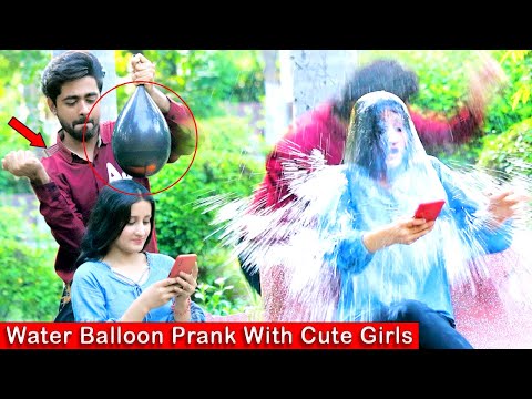 Water balloon Prank with cute girls  || BY AJ-AHSAN ||