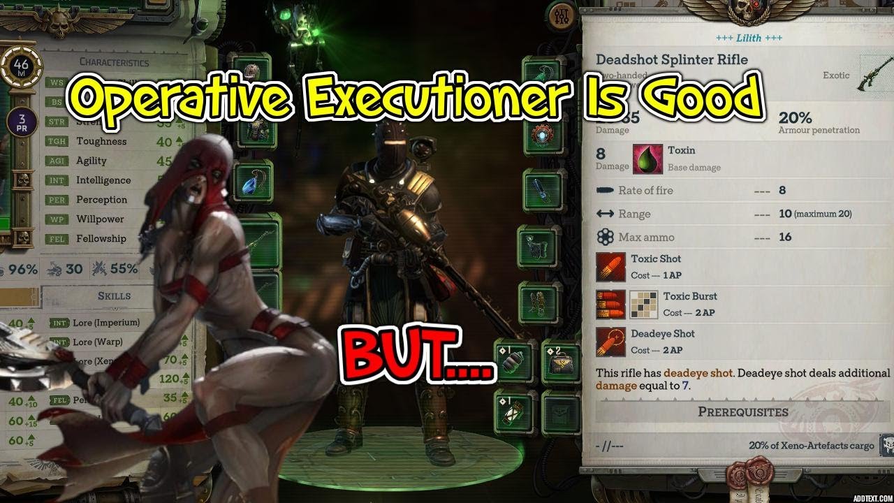 Rogue Trader Operative Executioner Is Good BUT.... - YouTube