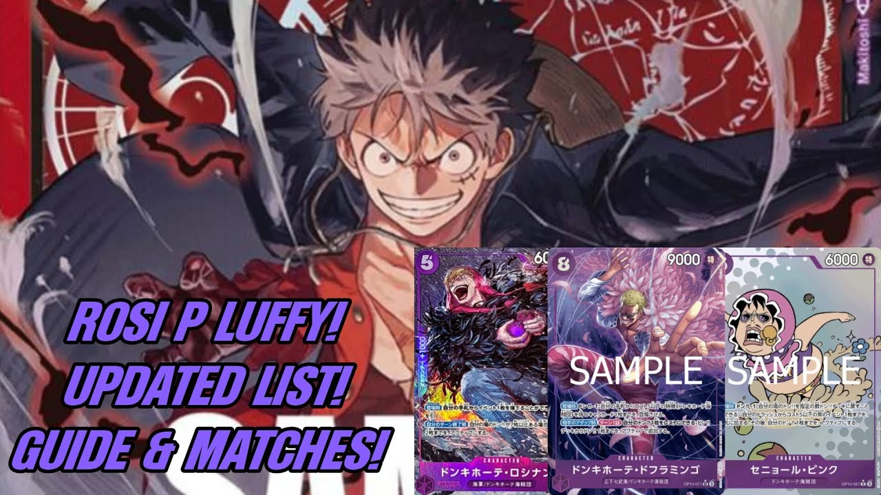 RP LUFFY OP-10 GUIDE AND MATCHES! - YouTube
