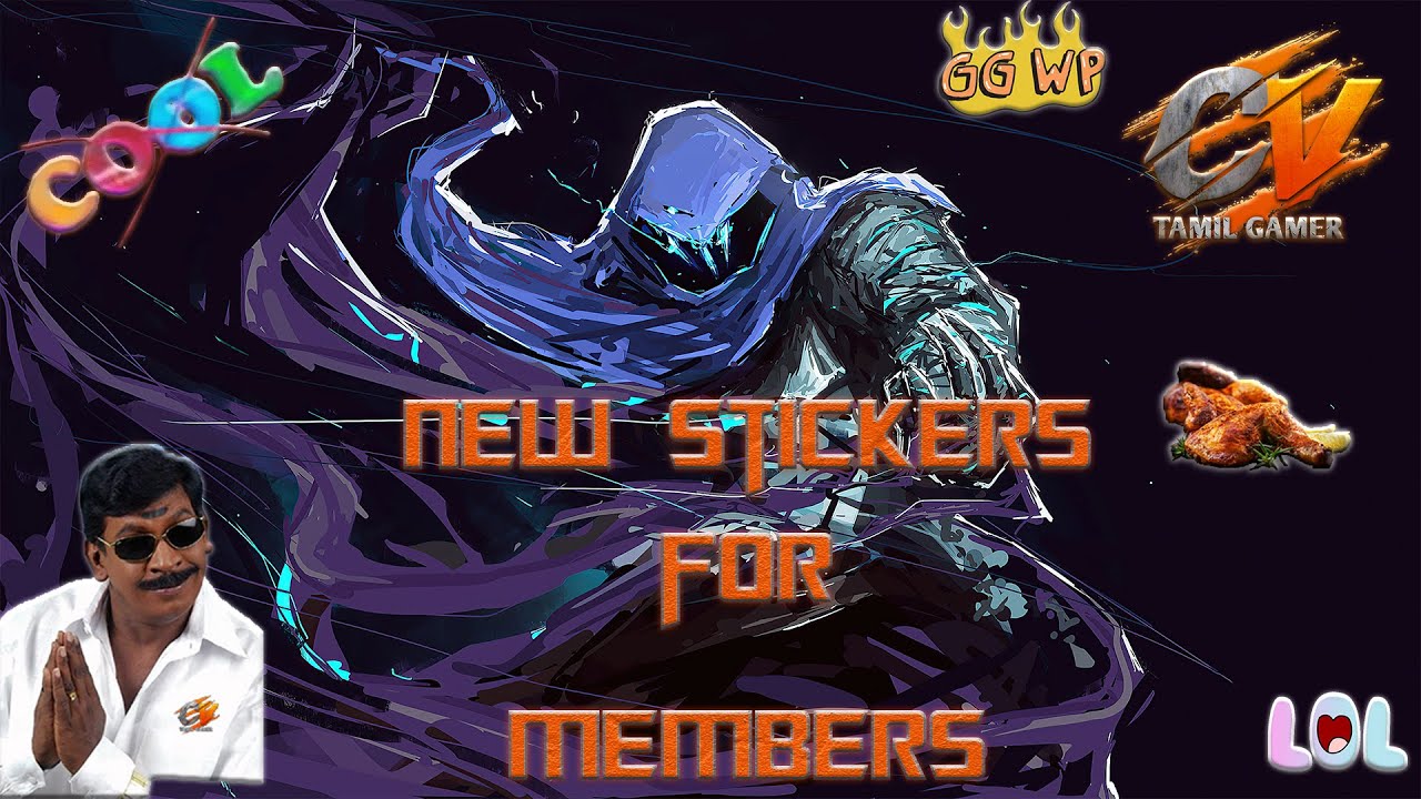 New Stickers For Members Giveaway On 4K Sub - YouTube