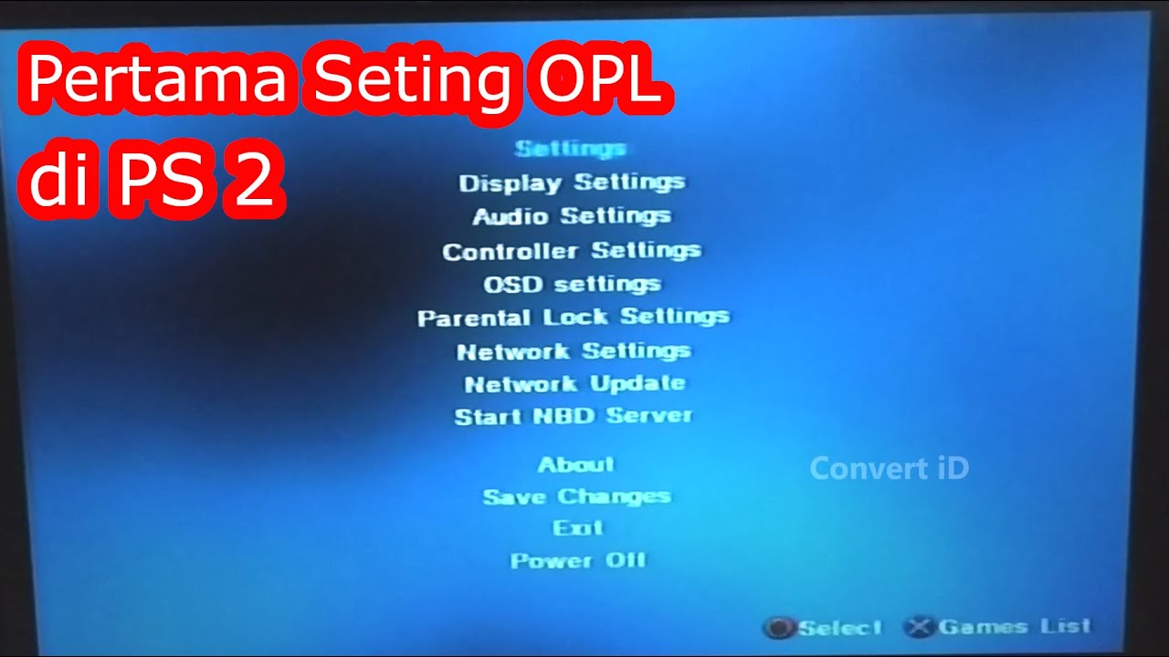 Cara Setting OPL Pertamakali - YouTube