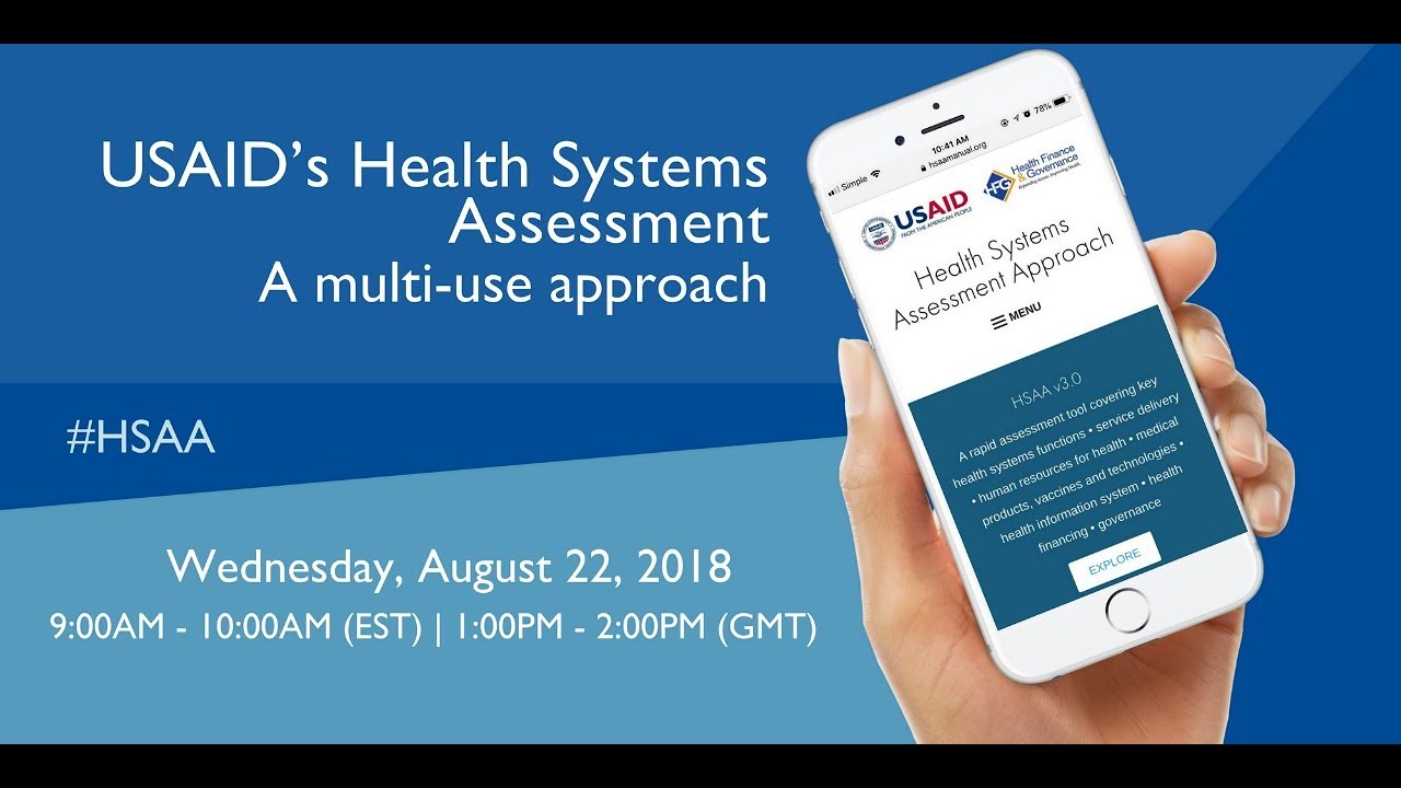 USAID's Health Systems Assessment: A multi-use approach - YouTube