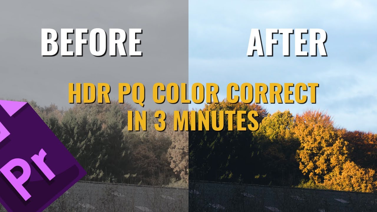 Color correct HDR PQ footage in 3 MINUTES | Premiere Pro - YouTube