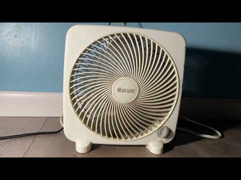 Massey 9 inch Box Fan (4 of 4) (White and Grey #2) - YouTube