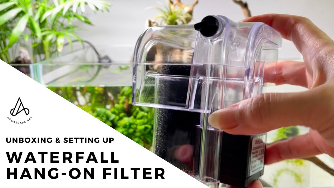 Unboxing: nano size hang-on ‘waterfall’ filter for small betta tanks ...
