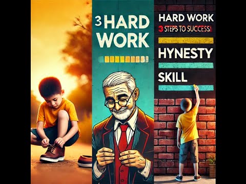 3 Steps to Success Hard Work, Honesty, and Skill Explained in a ...