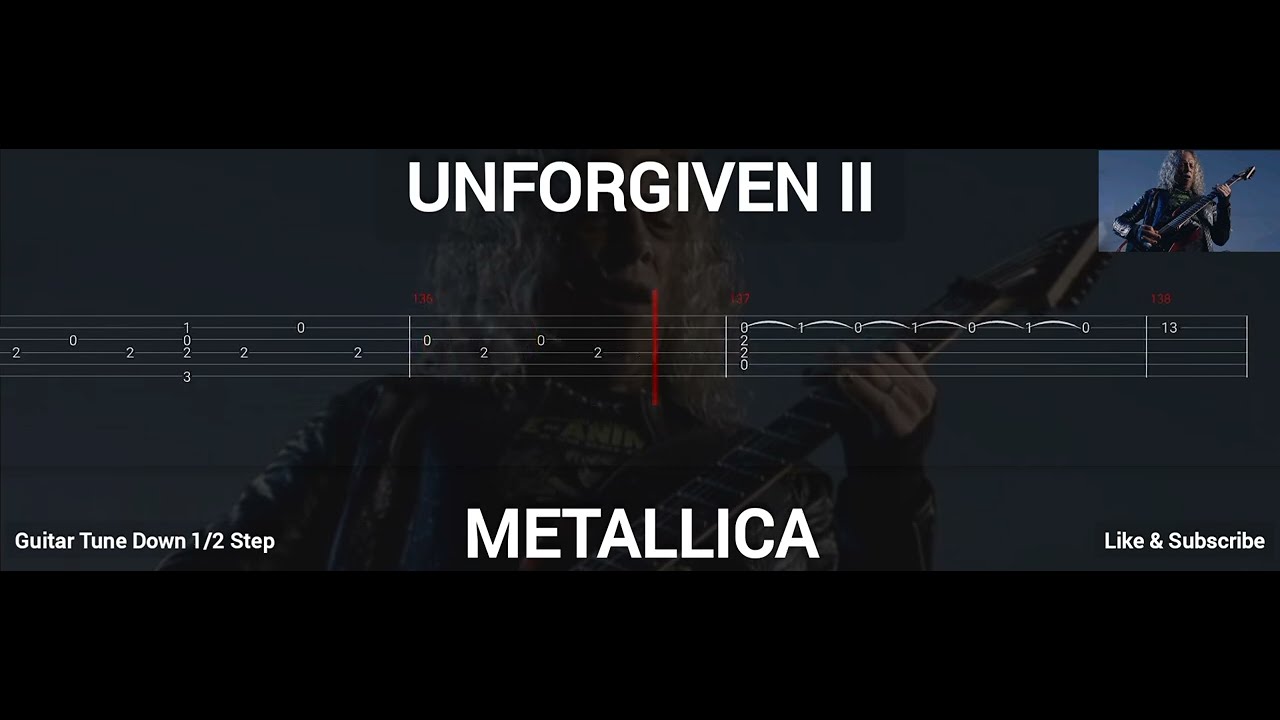 METALLICA - UNFORGIVEN II ( TAB GUITAR ) - YouTube